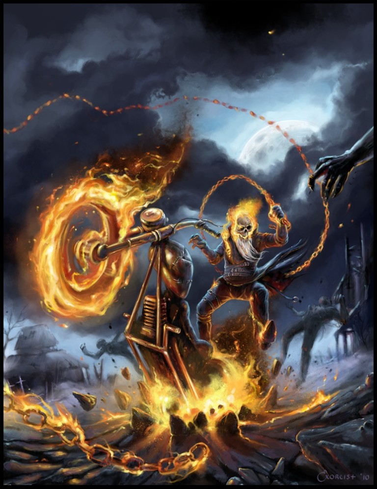 Inspirational art 17-Ghost rider - Photoshop Inspire