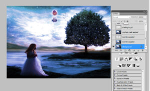 Beautiful landscape fantasy photo manipulation